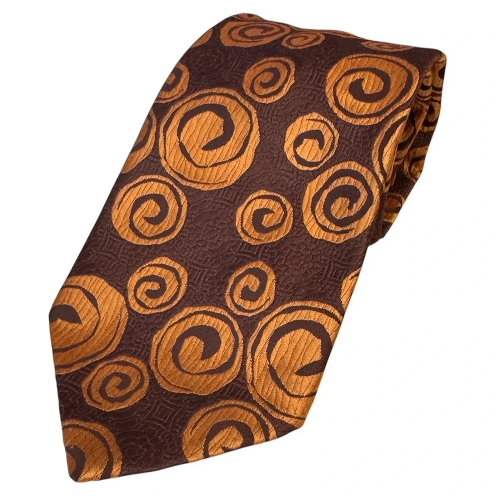 Dior | Accessories | Christian Dior Silk Jacquard Swirl Pattern Mens ...